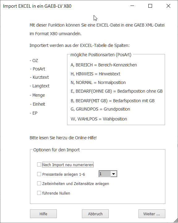 Aus „Excel“ in GAEB - Computer Spezial